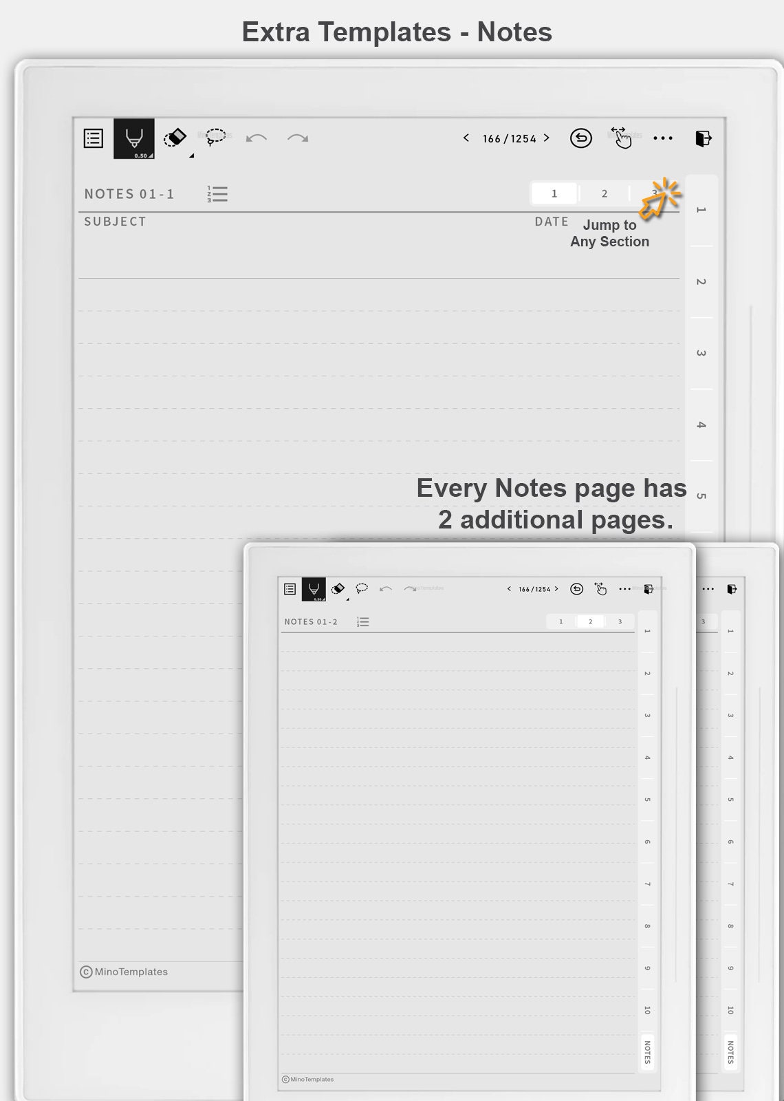 Supernote A6X Templates, Digital Project Planner, Instant Download PDF ...