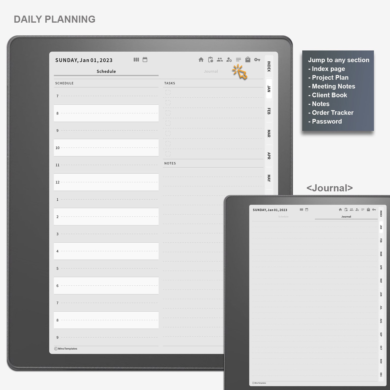 Kindle Scribe templates 2023 Digital Planner All-in-one - Etsy Nederland