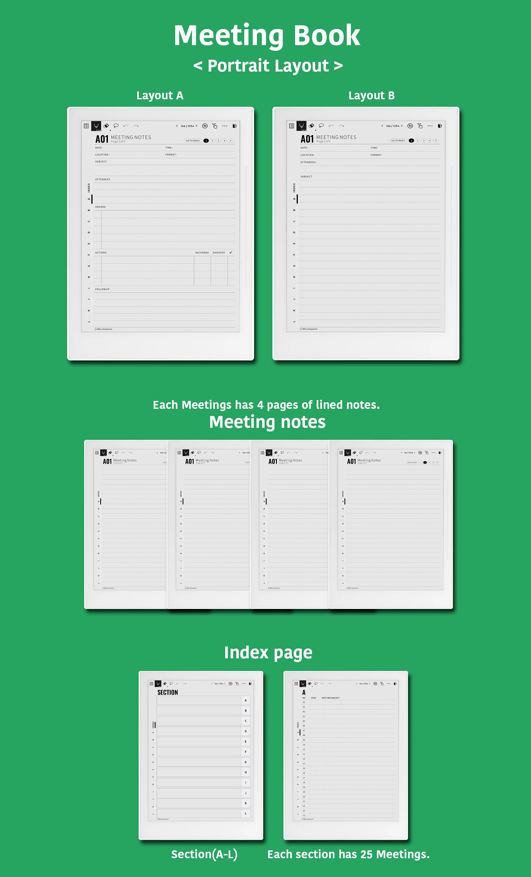 Hyperlinked Supernotes Starter Kit Business Digital Planner - Etsy