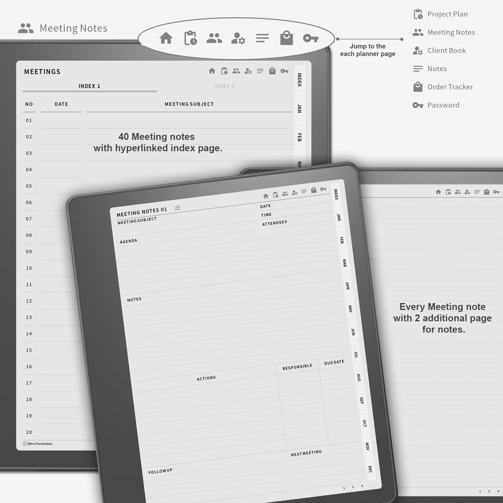 Kindle Scribe Templates 2023 Digital Planner All-in-one - Etsy