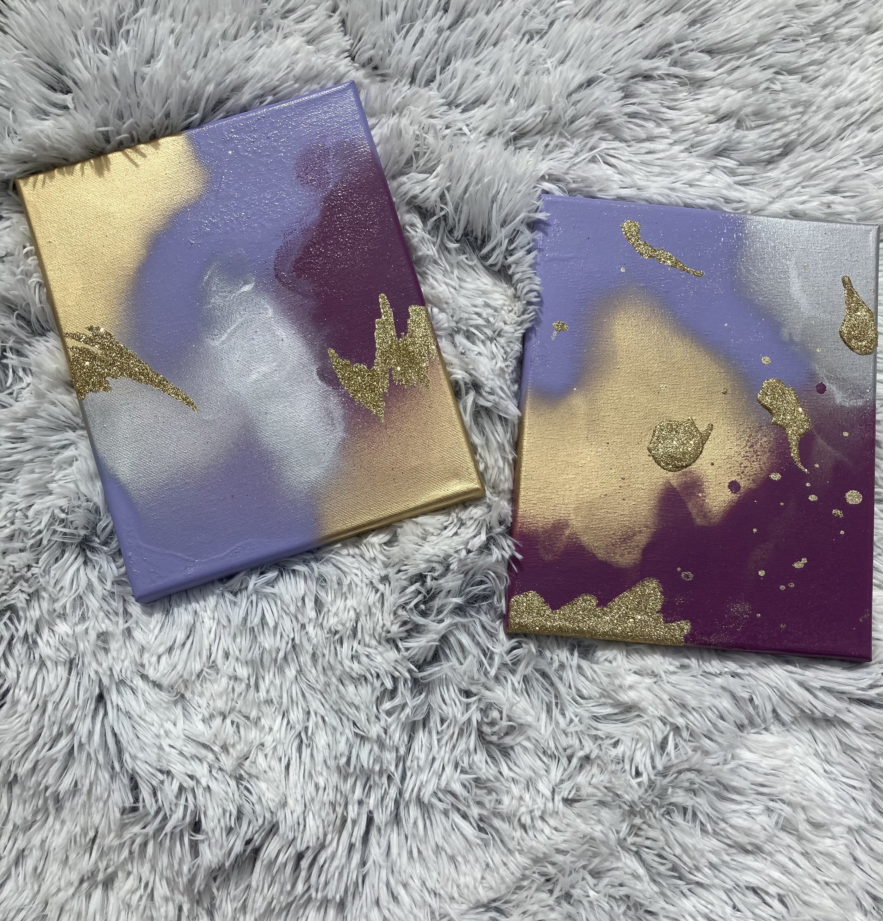 Customized Canvas Set-wall Art-decor-hand Painted-canvas-canvas Set ...