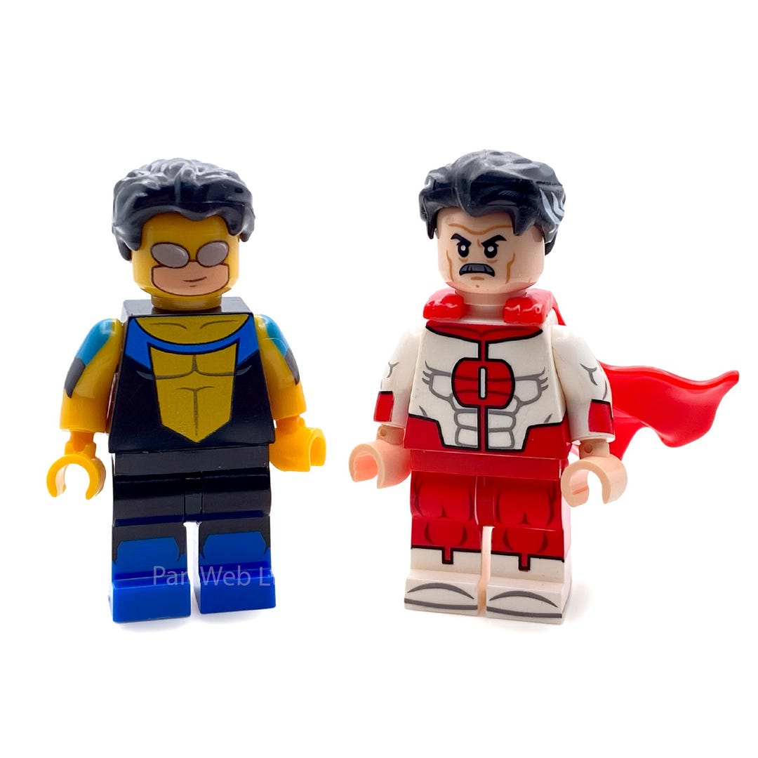 OMNI-MAN With Invincible Custom Mini-figure Duo Superhero Comic Book ...