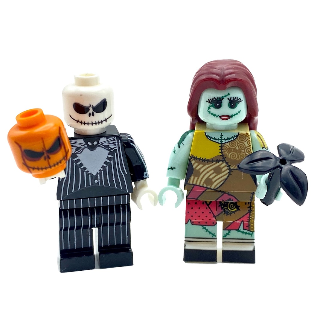 Jack Skellington and Sally Shock Custom Mini Figure Duo the Nightmare ...