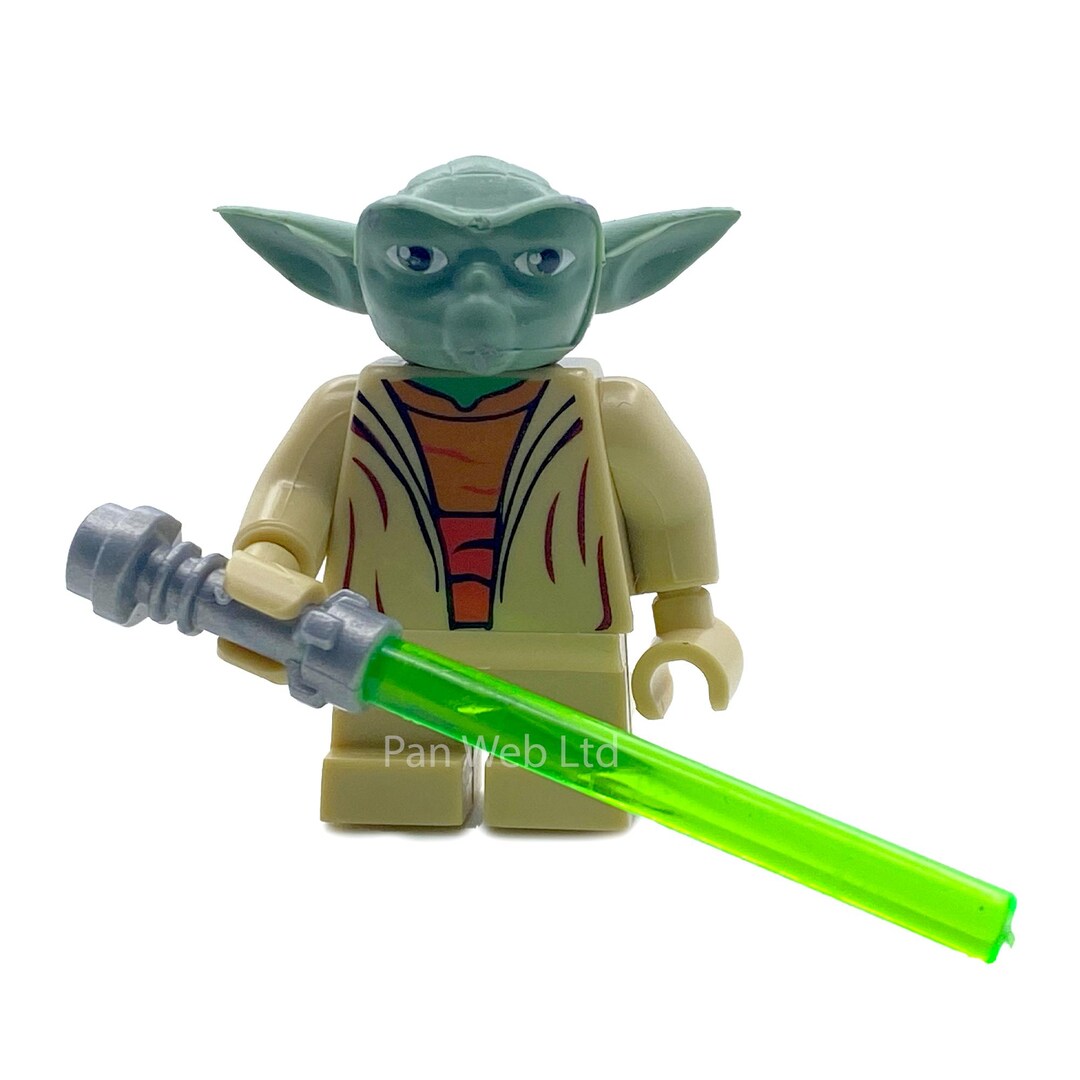 Yoda Minifigure Star Wars Custom Mini-figure Hand Assembled Minifigure ...
