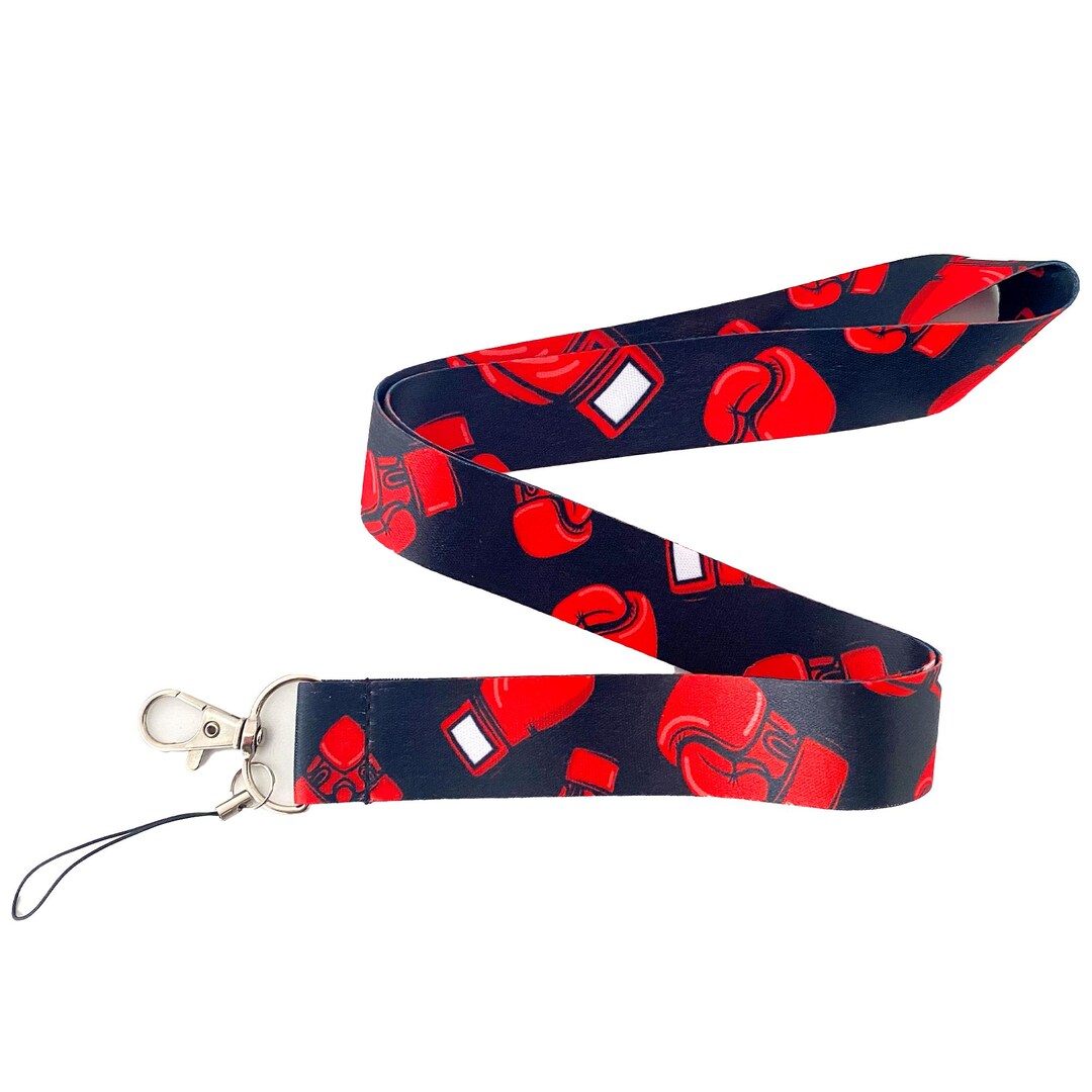 Boxing Lanyard ID Work Pass Badge Holder Sport Lanyard Boxing Fan Coach ...