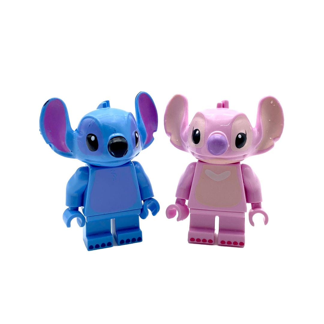 Stitch and Angel Custom Mini Figure Duo Cartoon Characters Stitch and ...