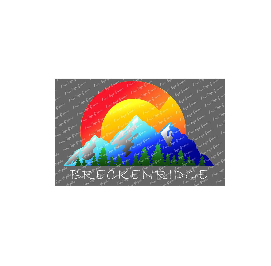 Breckenridge Colorado-c Mountain Digital Graphic-instant Digital ...