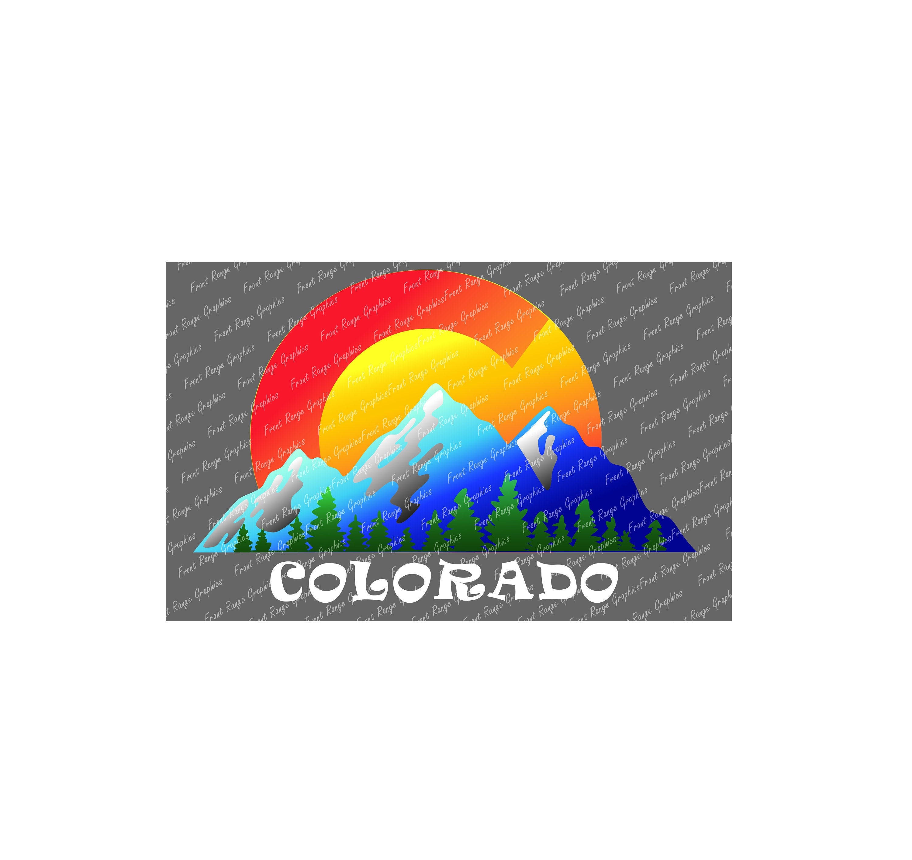 Colorado-c Mountain Digital Graphic-instant Digital Download (PNG W ...