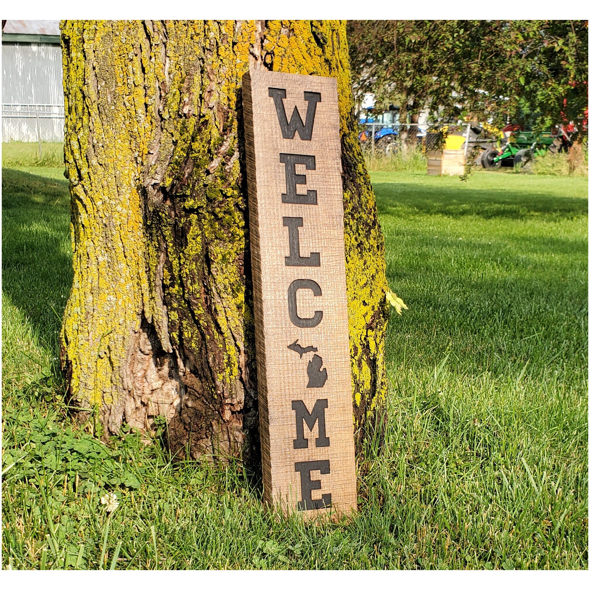 Michigan Welcome Sign | Michigan Wall Art, Reclaimed Barnwood Sign ...