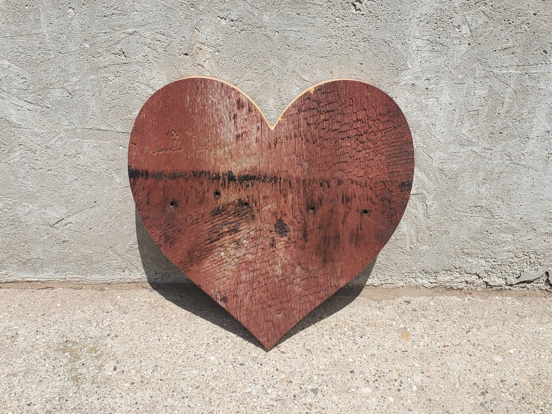 Barnwood Heart Shaped Sign, Heart Wall Hanging, Valentines Gift - Etsy