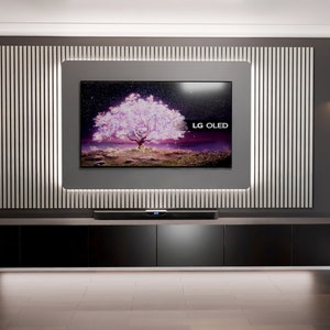 Plans for Media Wall Step by Step Plans 45" to 85" Tv DIY Digital ...