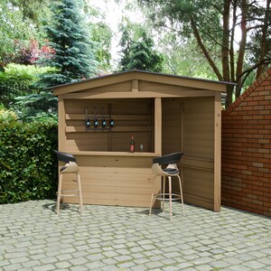 Plans for Wooden Corner Bar 2.1 X 2.1m Cocktail BBQ Bar DIY Digital ...