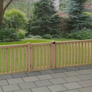 Plans for Wooden Modular Garden Fencing and Gate System 37 1/2" High ...