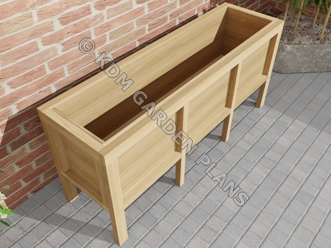 Woodwork Plans for Vegetable Grow Box 1.8m 220 Ltr plans - Etsy