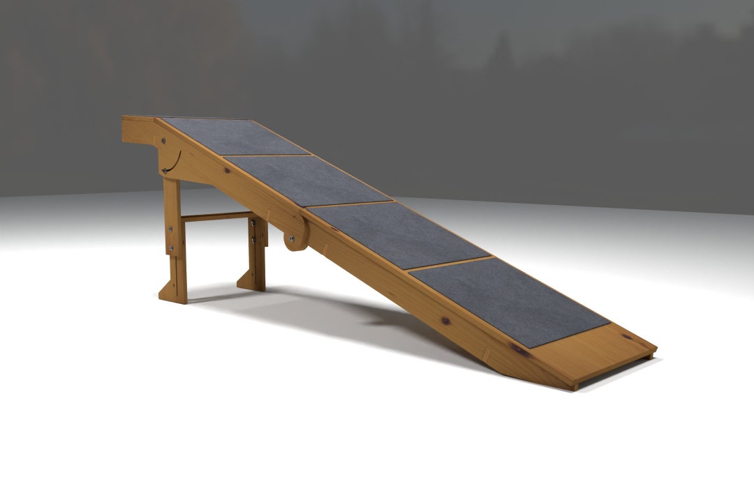 Adjustable Height Pet Ramp for Car and Steps Access DIY Dog Ramp ...