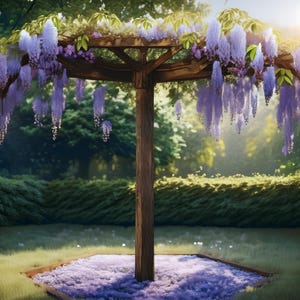 Plans for Amazing Wisteria Umbrella Frame 6ft X 6ft Spread 8ft Height ...