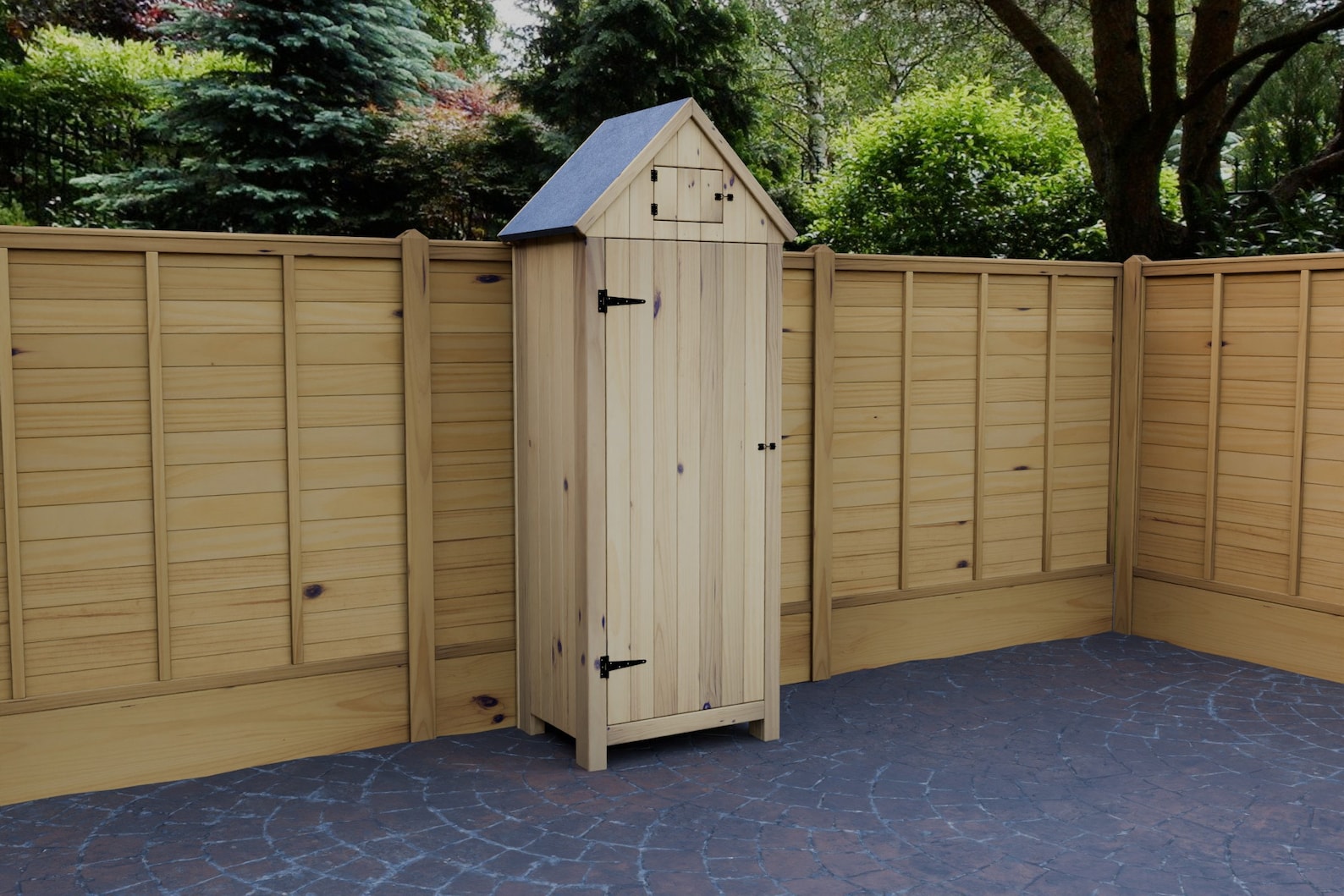 Plans for Wooden Garden Tall Sentry Box Small Shed Store Digital ...