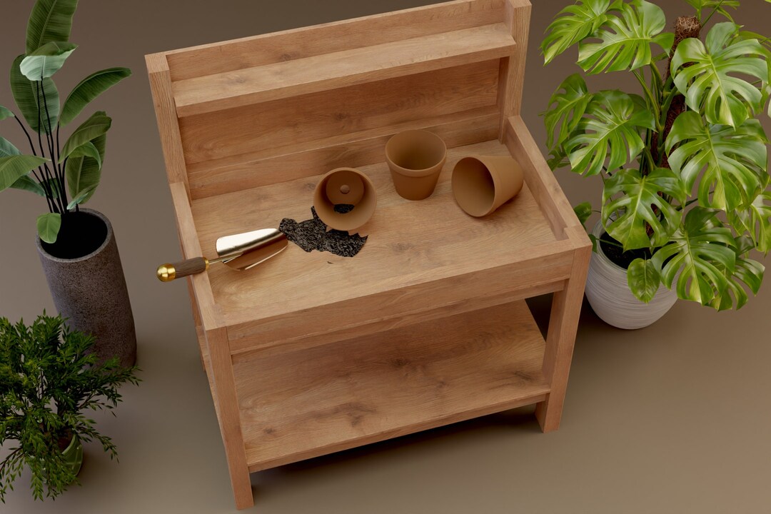 Plans for Wooden Garden Potting Table DIY 1m X 0.6m Digital Woodwork ...