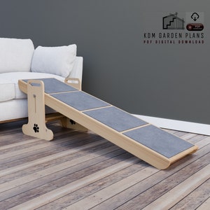 Plans for Adjustable 34cm to 54cm Small Pet Dog Ramp DIY Digital ...