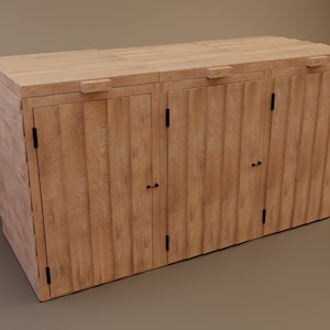 Plans for Single Double Triple Quad Garbage Wheelie Bin Store Digital ...