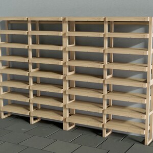 Plans for Modular Wooden Workshop Shelving and Workbench Woodwork Plans ...