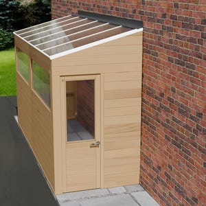 Plans for Wooden Narrow Covered Lean to Side of House Shelter 1.8m ...