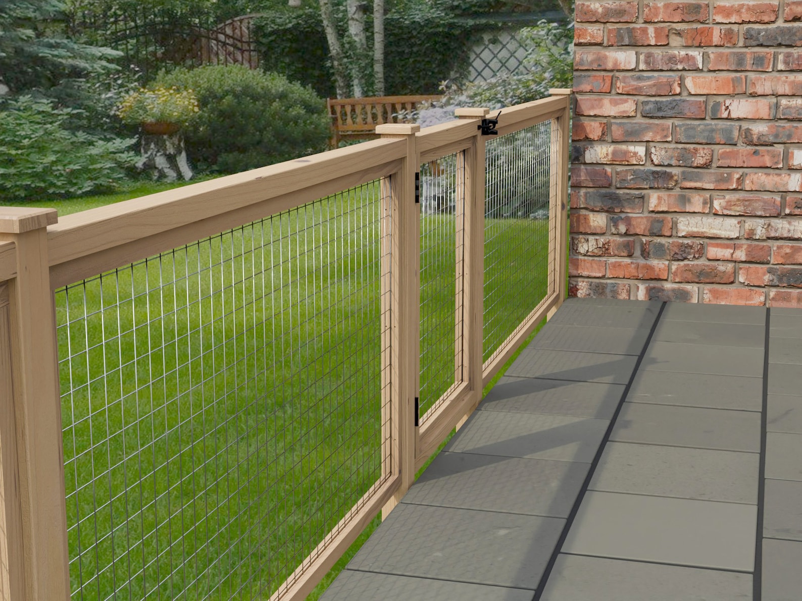 Plans for Wooden Modular Garden Fencing and Gate System 37 1/2" High ...