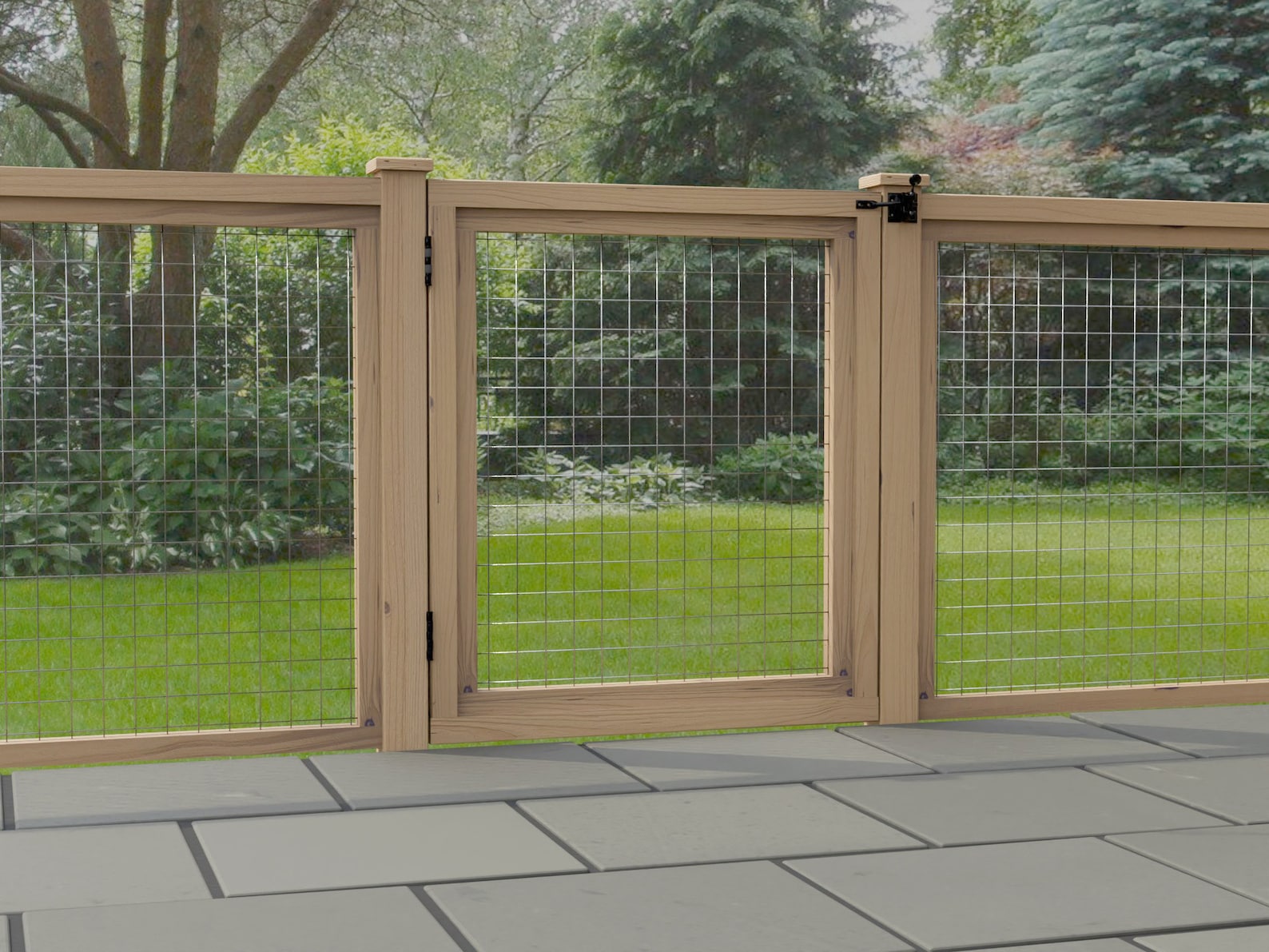 Plans for Wooden Modular Garden Fencing and Gate System 37 1/2" High ...