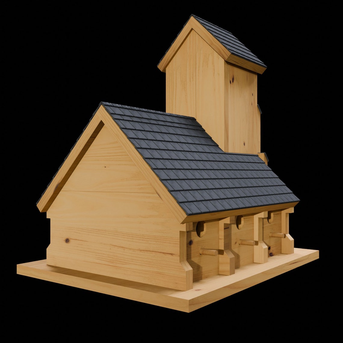 Plans for Wooden Garden Bird House Build Plans Do It Yourself Digital ...