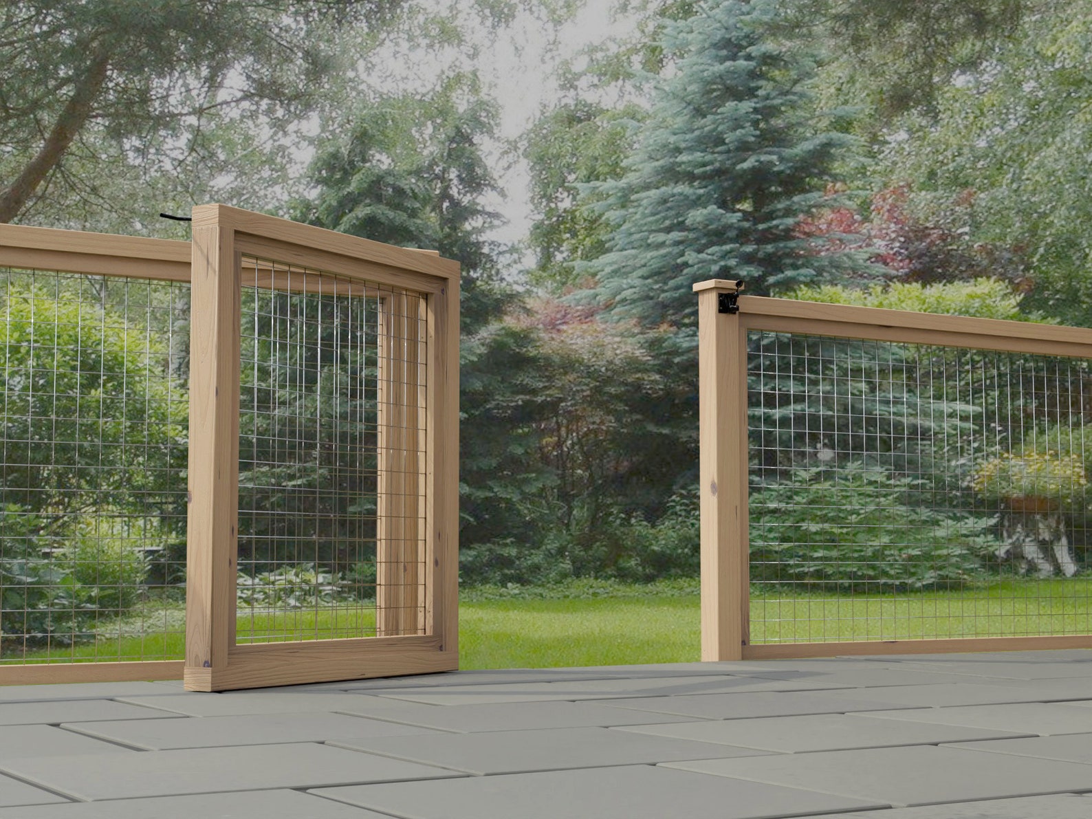 Plans for Wooden Modular Garden Fencing and Gate System 37 1/2" High ...