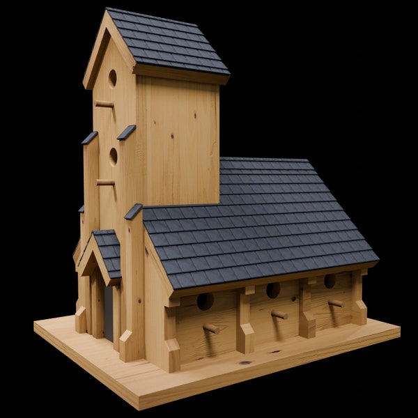 Church Bird House - Etsy