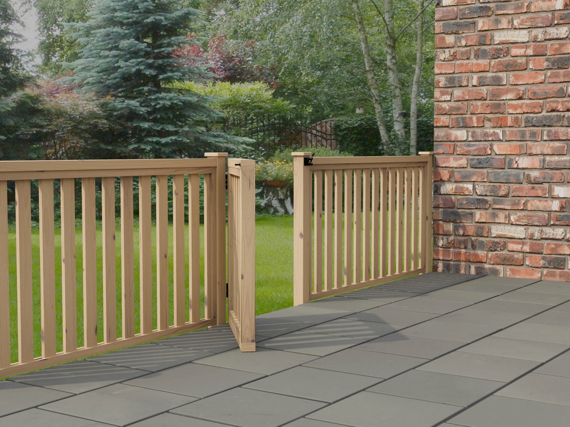 Plans for Wooden Modular Garden Fencing and Gate System 37 1/2" High ...