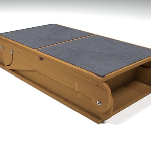Plans for Adjustable Height Pet Dog Ramp for Car and Steps Access DIY ...