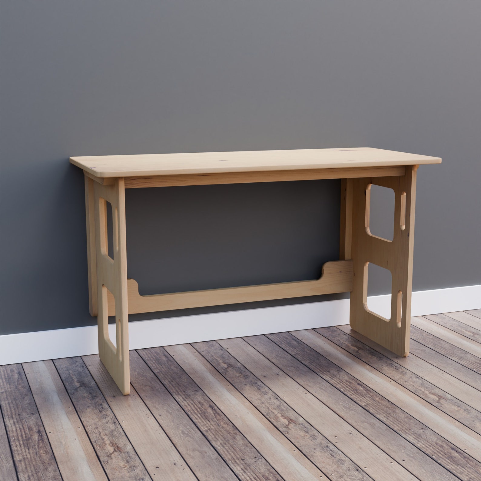 Plans for Limited Space Folding Wall Office Craft Desk 115cm Long X ...