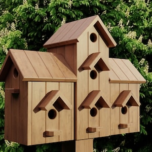 Plans for Wooden Garden Seven Bird Box House Build Plans Do It Yourself ...