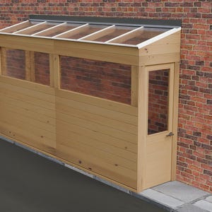 Plans for Wooden Narrow Covered Lean to Side of House Shelter 0.9m ...