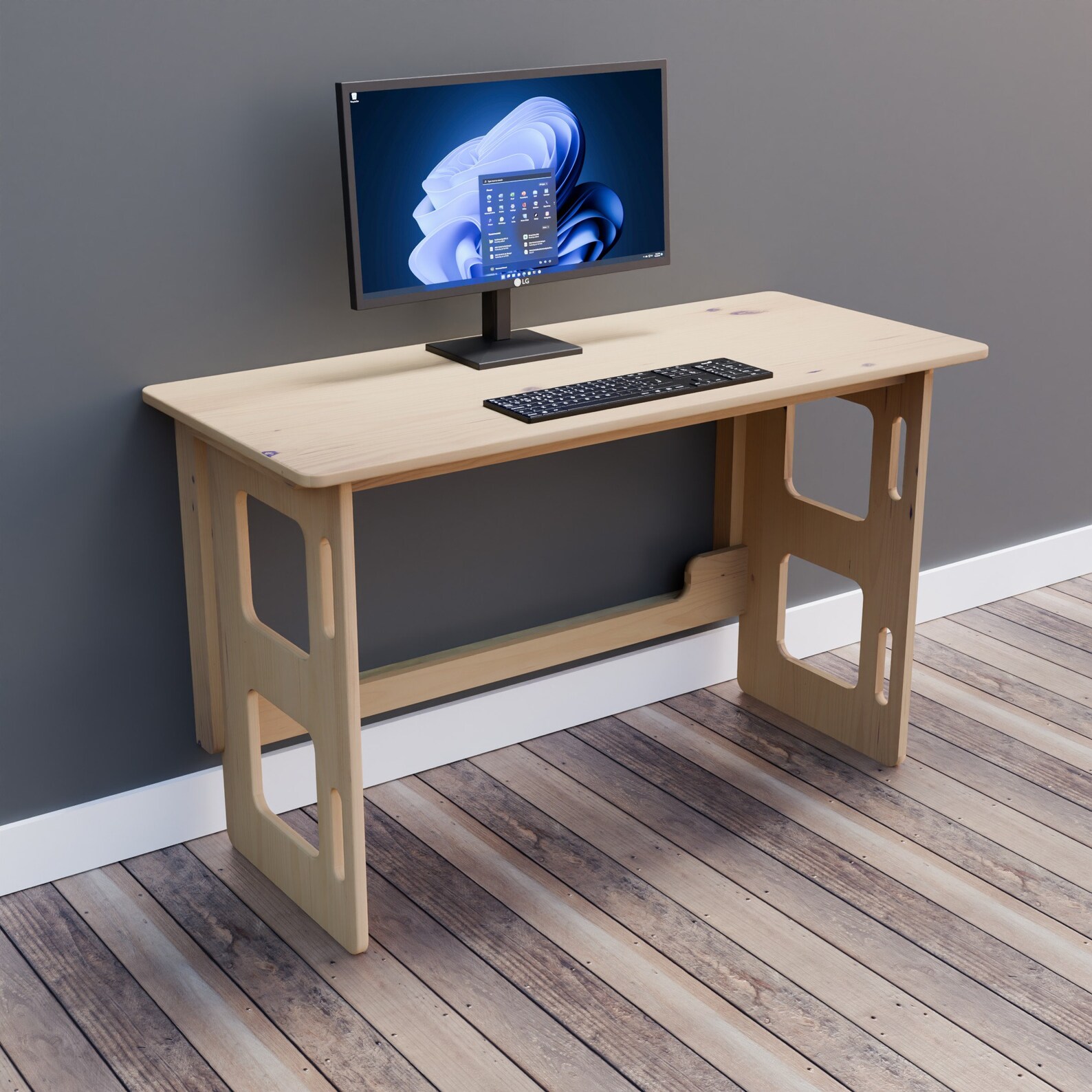 Plans for Limited Space Folding Wall Office Craft Desk 115cm Long X ...