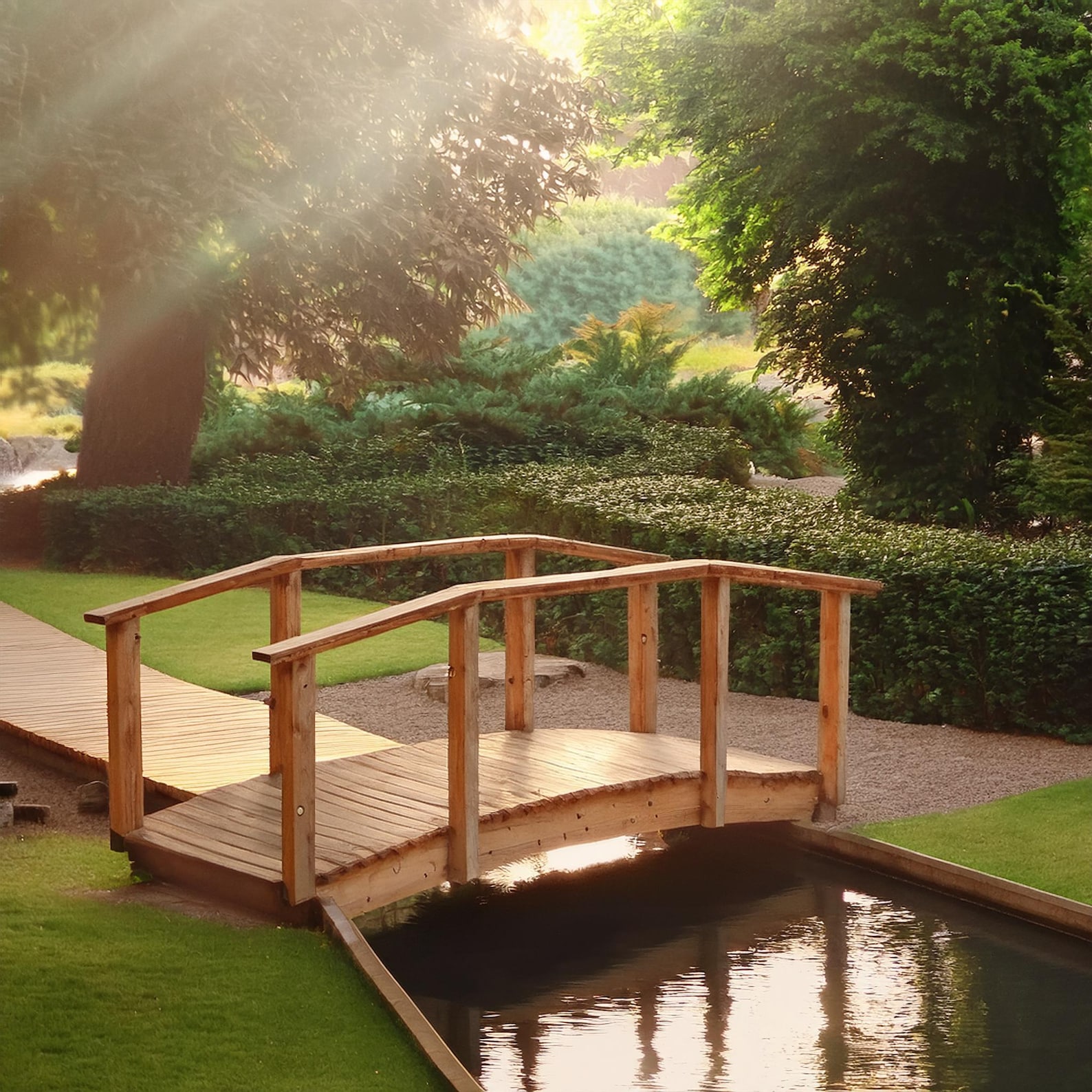 Plans for Wooden Garden Bridge 1m X 2.4m DIY Digital Woodwork Plans ...