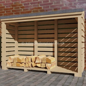 Plans for Garden Log or Firewood Store 1.8m X 0.6m X 1.45m DIY Digital ...