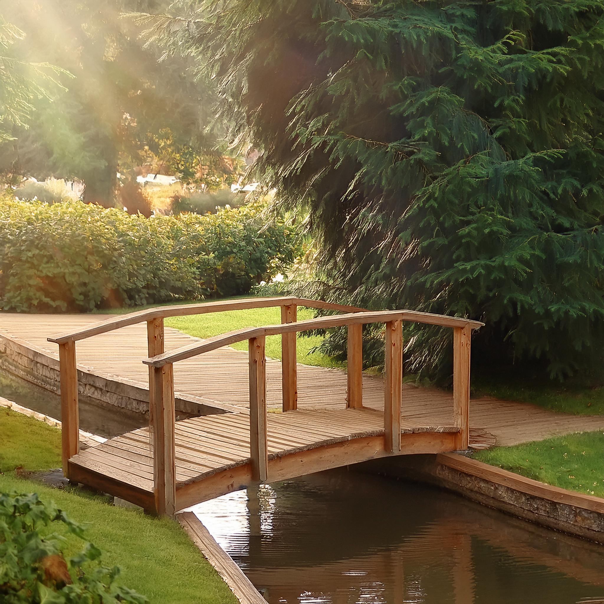 Plans for Wooden Garden Bridge 1m X 2.4m DIY Digital Woodwork Plans ...