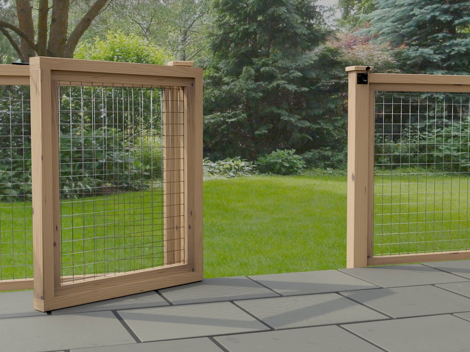 Plans for Wooden Modular Garden Fencing and Gate System 37 1/2" High ...