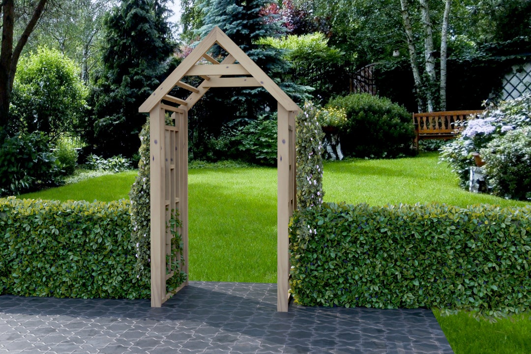 Plans for Wooden Garden Arbour Archway for Climbing Plants DIY Digital ...