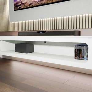 Plans for Floating Media Bench for Media Wall Step by Step Plans DIY ...