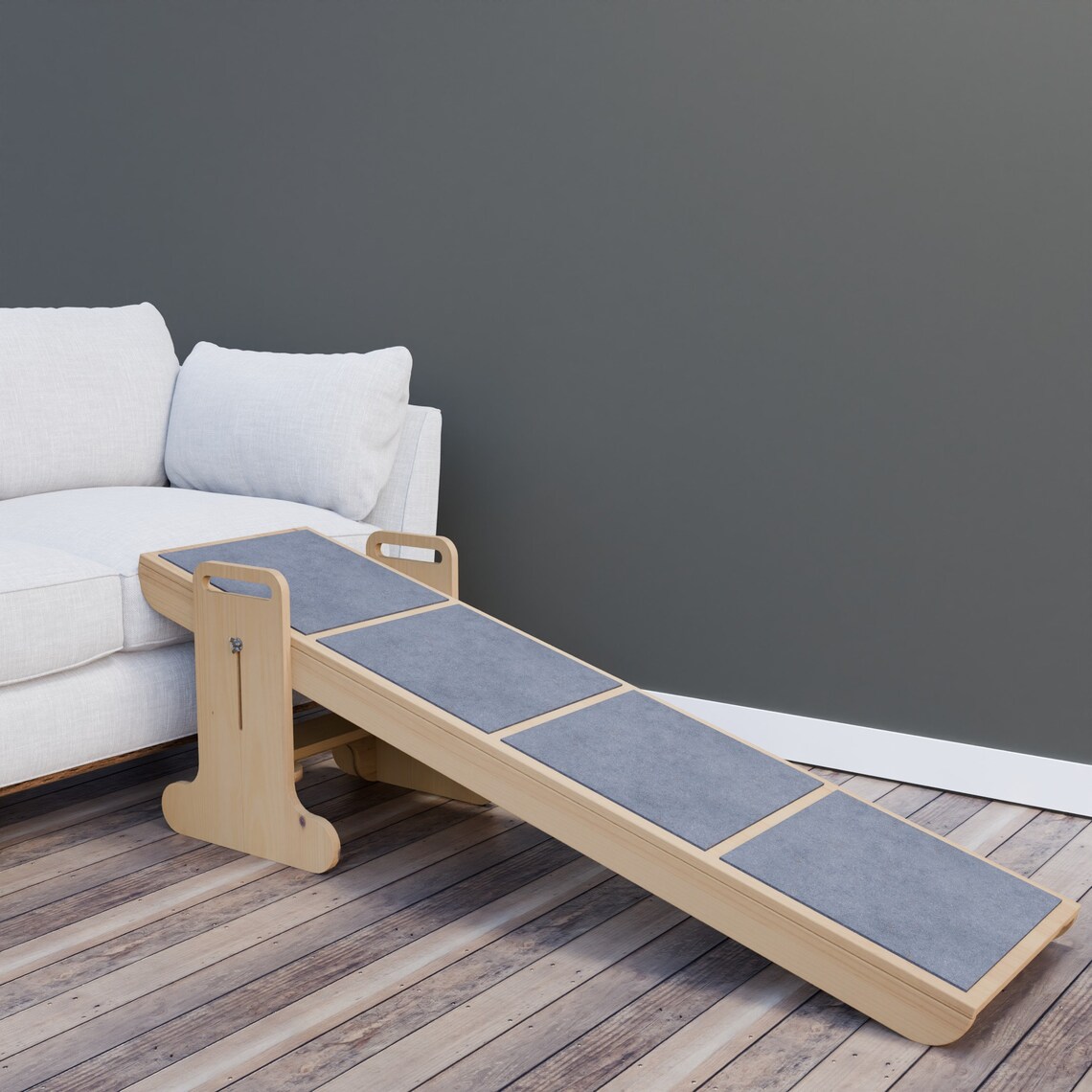 Plans for Adjustable 34cm to 54cm Small Pet Dog Ramp DIY Digital ...
