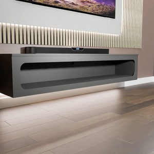 Plans for Floating Media Bench for Media Wall Step by Step Plans DIY ...