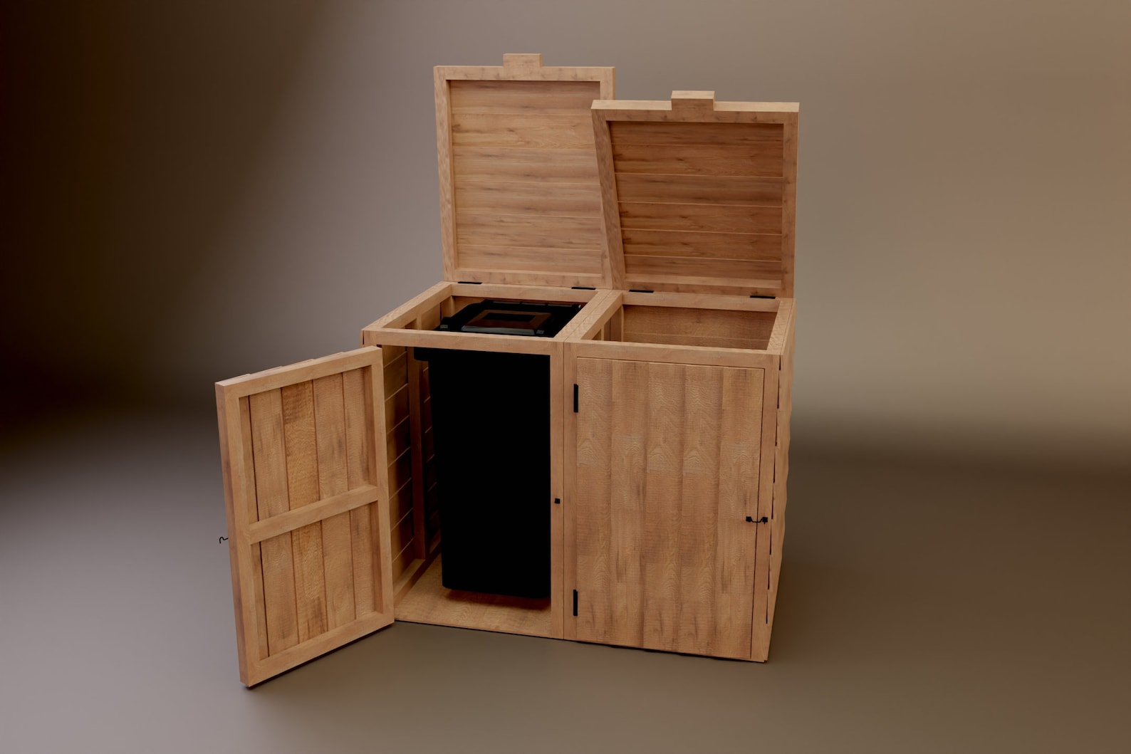 Plans for Single Double Triple Quad Garbage Wheelie Bin Store Digital ...