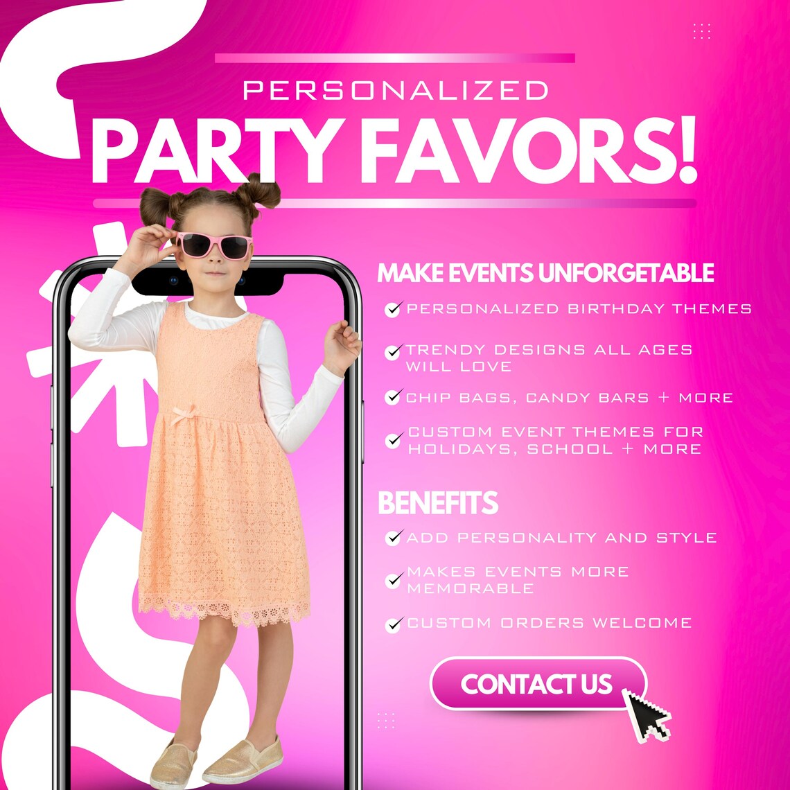 Kids Personalized Potato Chip Bags, Custom Snack Wrappers, Birthday ...