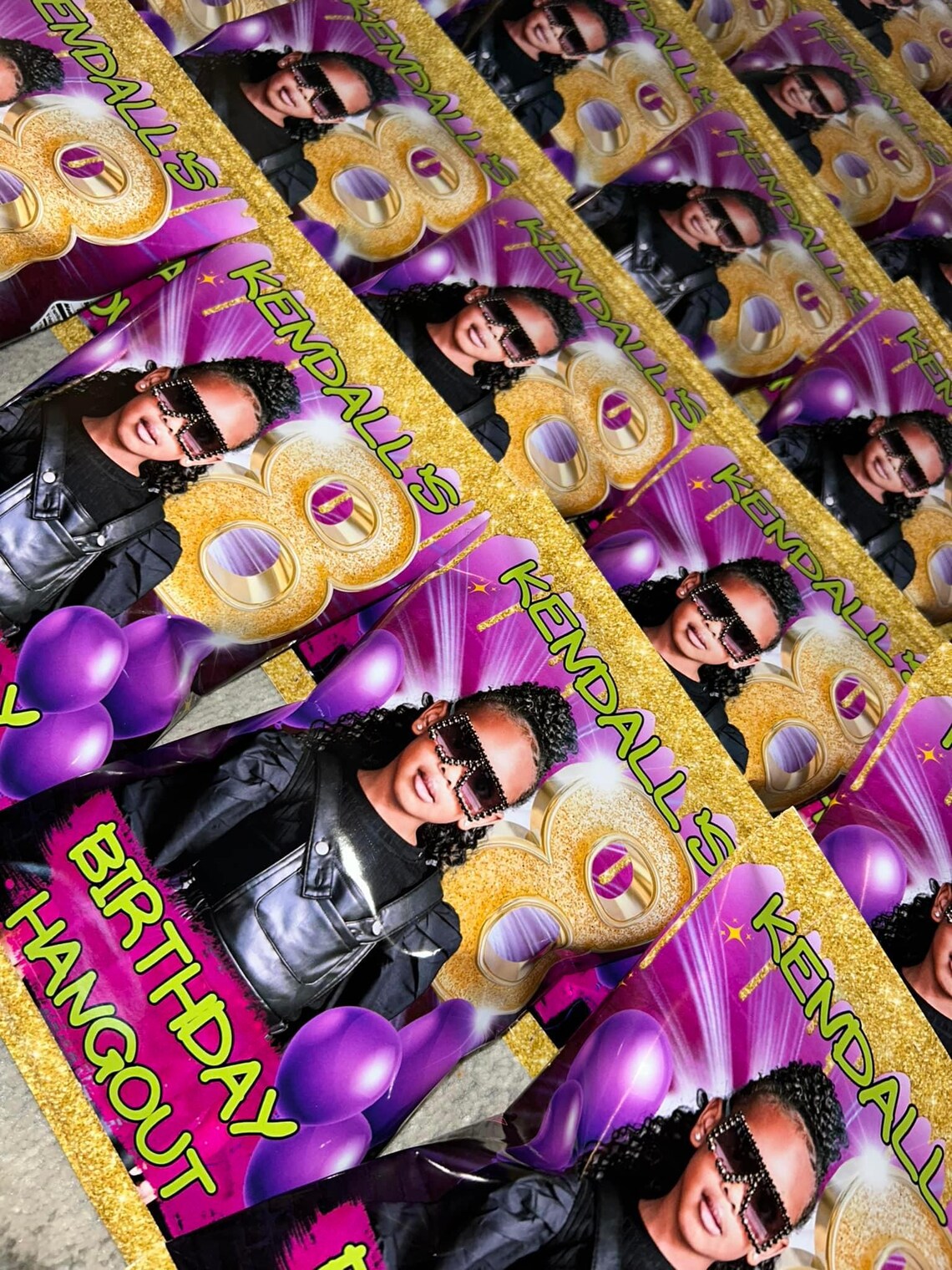 Kids Personalized Potato Chip Bags, Custom Snack Wrappers, Birthday ...