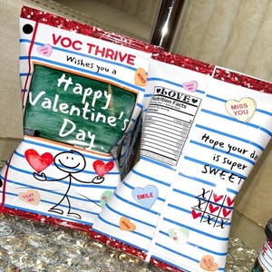 Valentine's Day Potato Chip Bags & Personalized Candy Wrappers, Custom ...