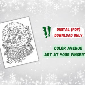 Christmas Coloring Pages for Adults, Teens and Seniors - 5 Coloring ...